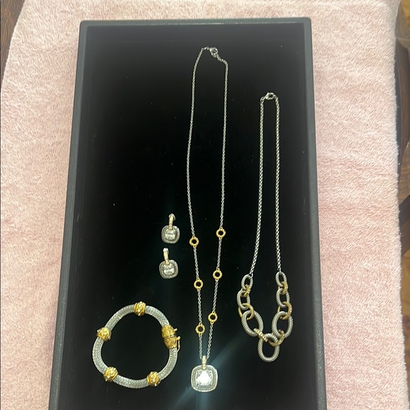 Avon | Jewelry | Elegant Avon Stainless And Gold Jewelry Set With ...